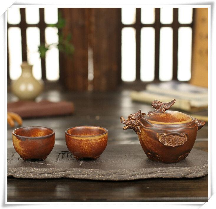 Chinese Ceramic Tea Set Stoneware Teapot And Tea Cup Unique Gift For Men Chinese Ceramic Tea Set Stoneware Teapot And Tea Cup Unique Gift For Men